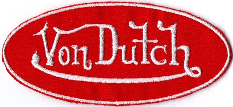 Von Dutch Motorcycle Racing Badge Iron on Embroidered Patch - Etsy
