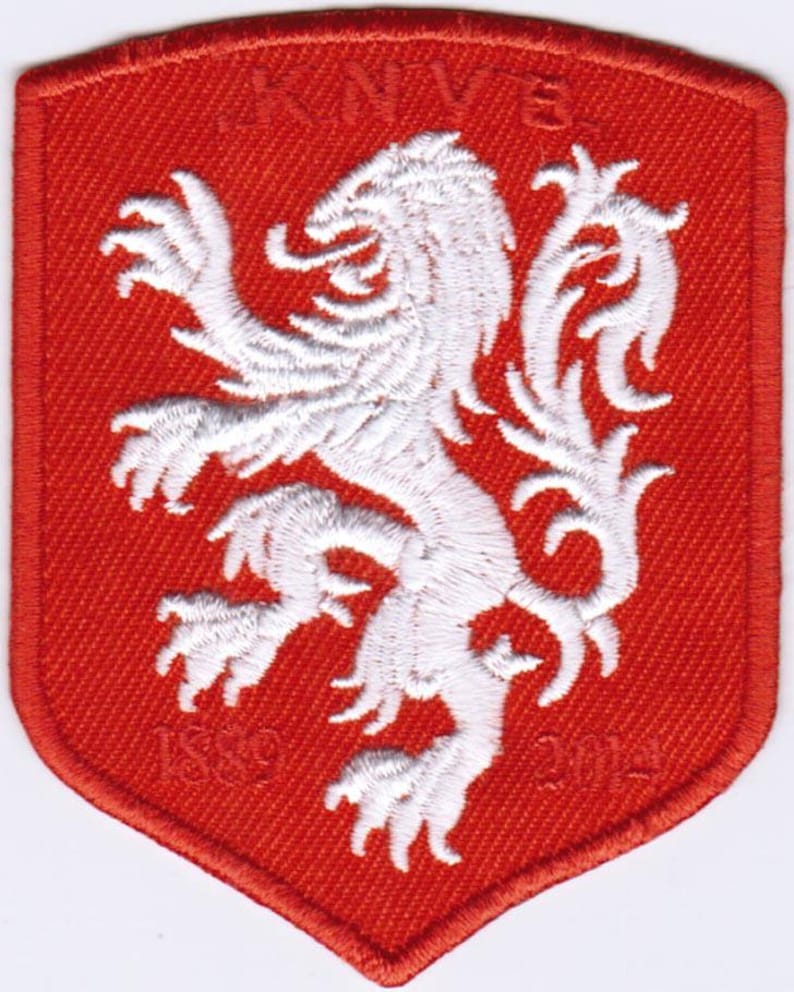 Netherlands National Football Team Soccer Badge Iron on Embroidered ...