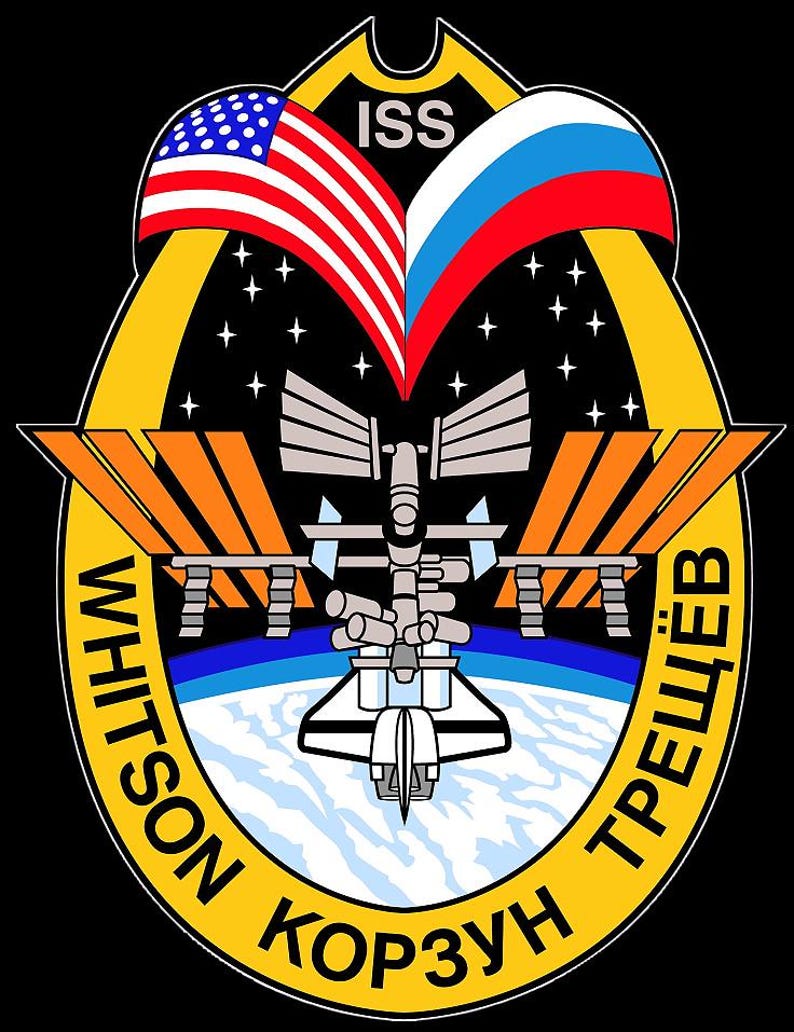 ISS Expedition 3 4 5 6 7 8 9 10 International Space Station Badge Iron ...