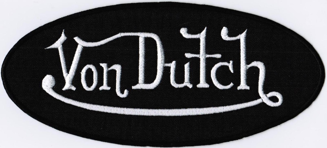 Von Dutch Motorcycle Racing Badge Iron on Embroidered Patch - Etsy
