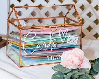 Glass Card Box - Etsy