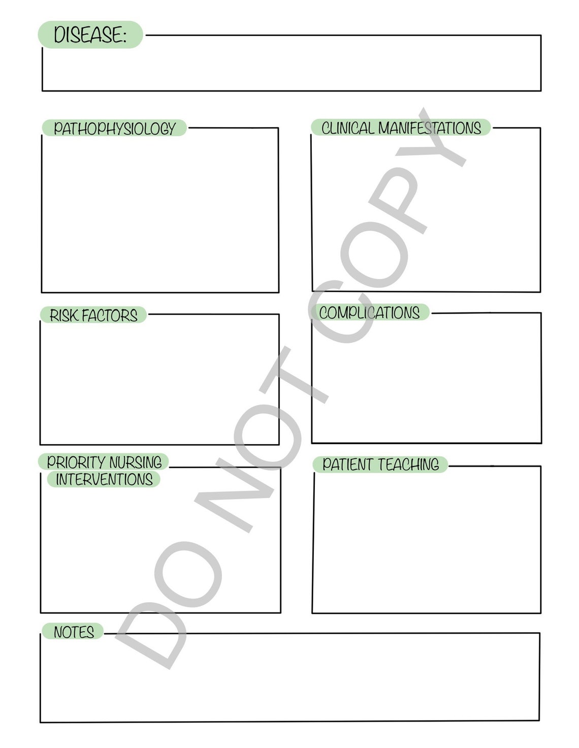 Nursing School Cheat Sheets all 4 Colors With a Discount - Etsy