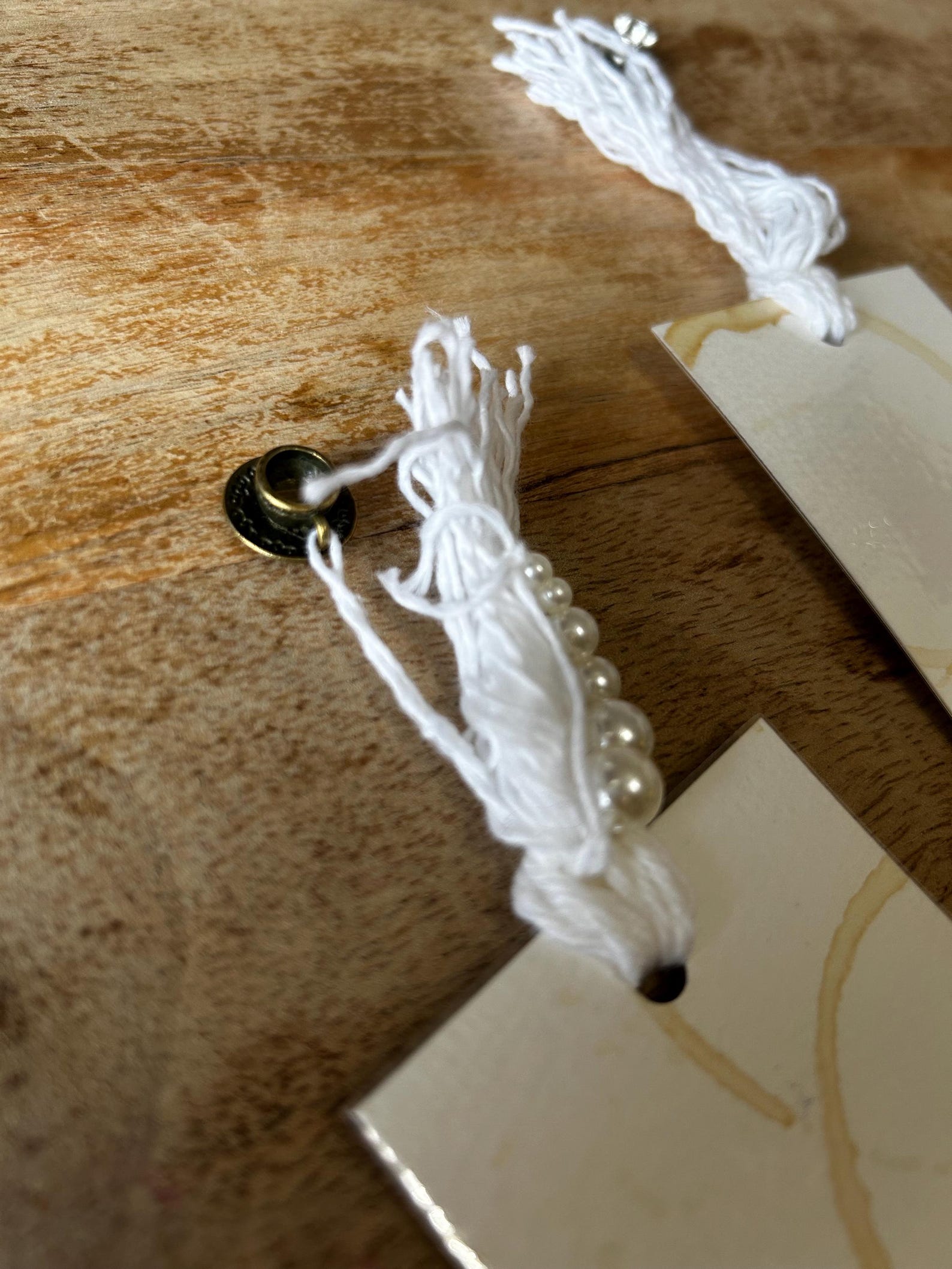 Coffee Stain Bookmarks With Coffee Cup Charm 2”x4” - Etsy