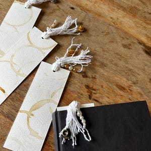 Coffee Stain Bookmarks With Coffee Cup Charm 2”x4” - Etsy