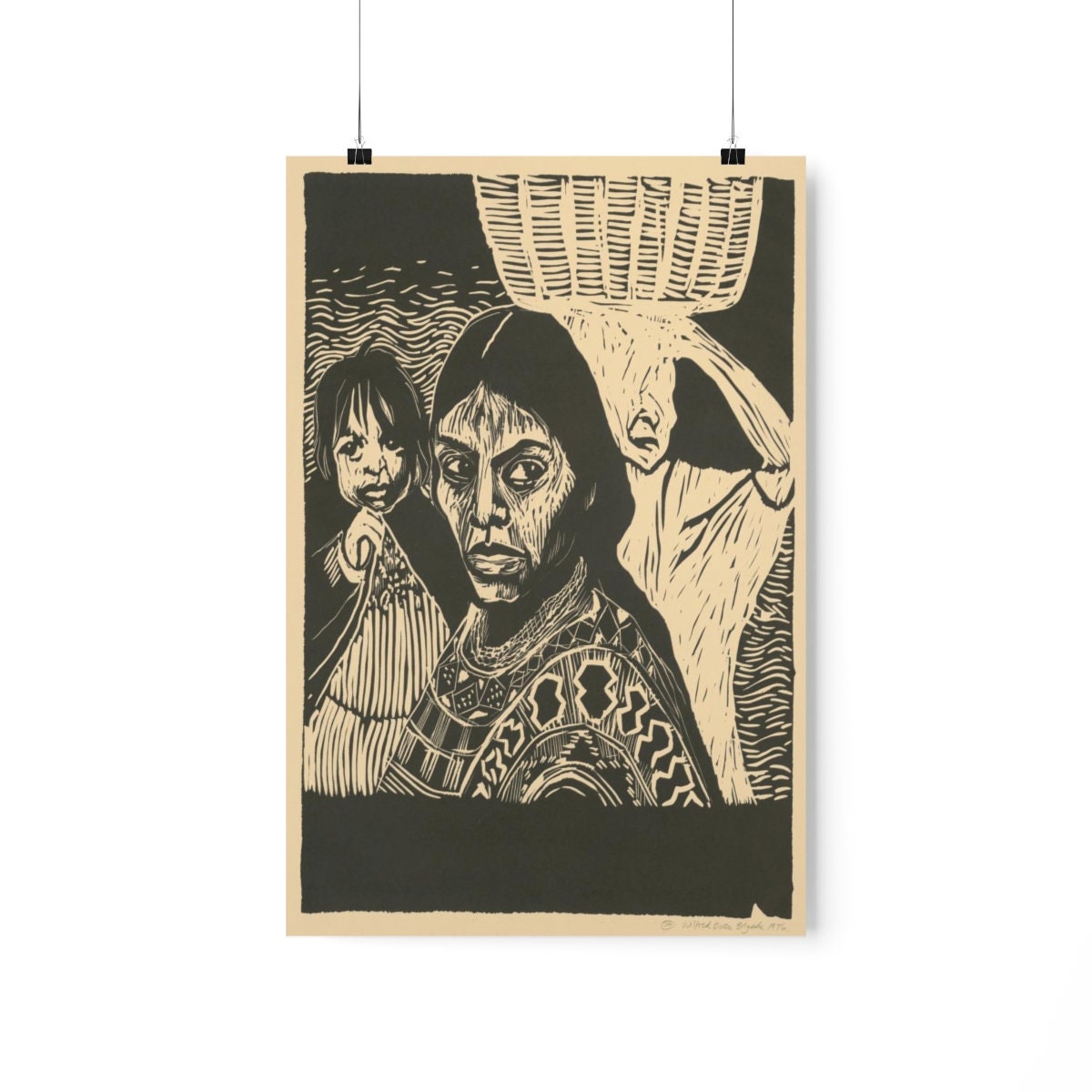 Indigena 1976 Poster: 70s Indigenous Women Art Print and Vintage ...