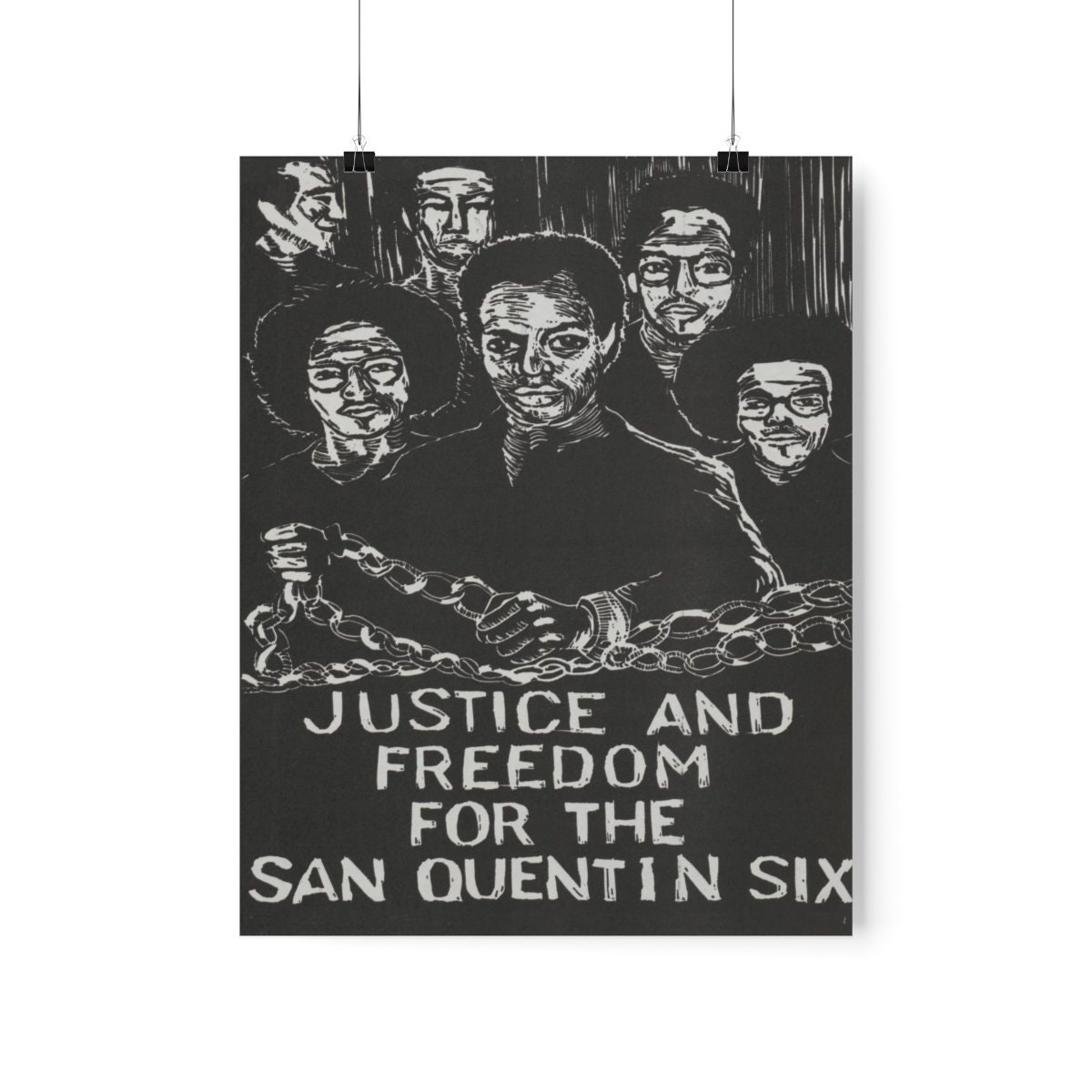 Justice and Freedom for the San Quentin Six (1975) Poster: 70s Civil ...