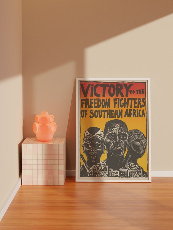 Victory to Freedom Fighters of Southern Africa 1977 Poster: - Etsy