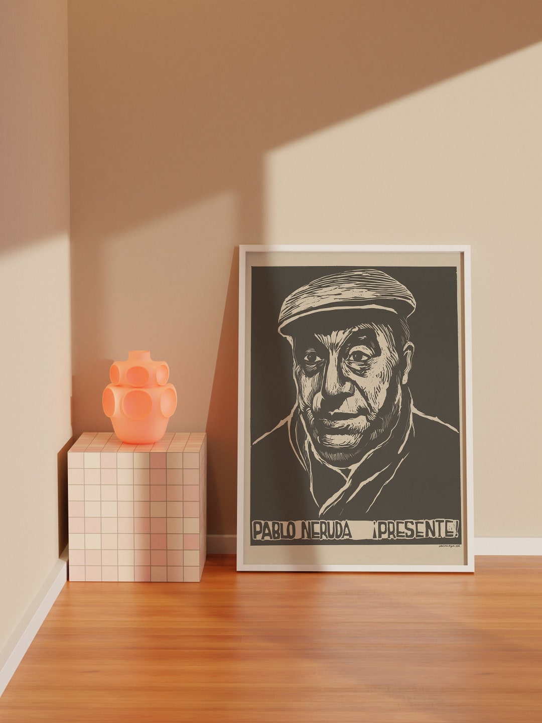 Pablo Neruda Presente (1976) Poster: Chilean Historic Art Print and ...