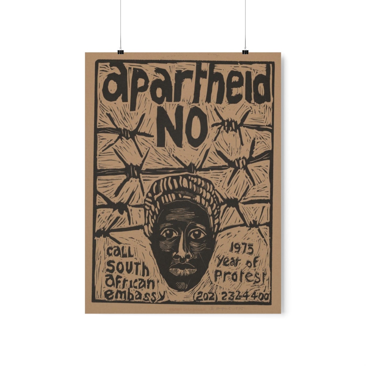 Apartheid Protest Poster