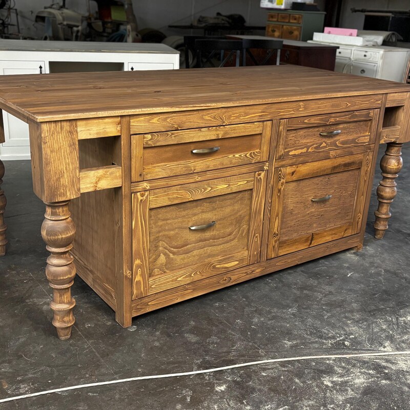 Rustic Kitchen Island - Etsy