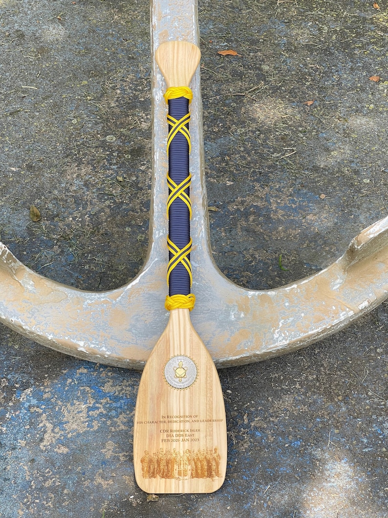 Custom Engraved Paddle: Military Retirement Gift, Veteran Owned - Etsy