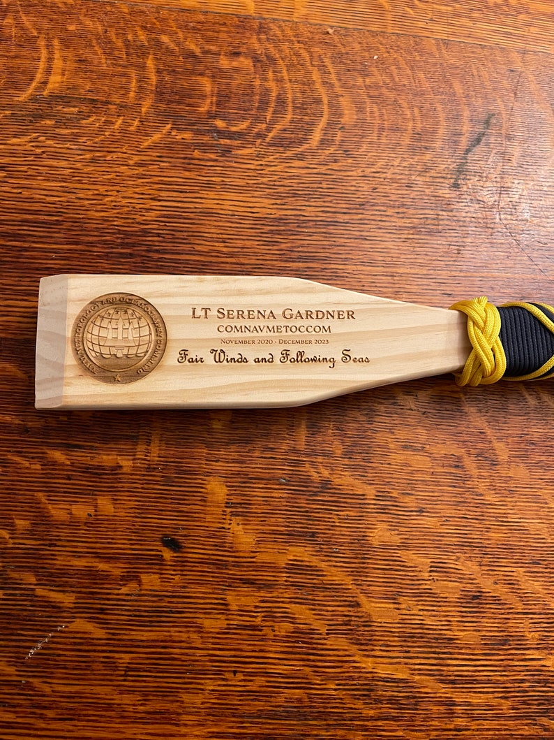 Custom Engraved Paddle: Military Retirement Gift, Veteran Owned - Etsy