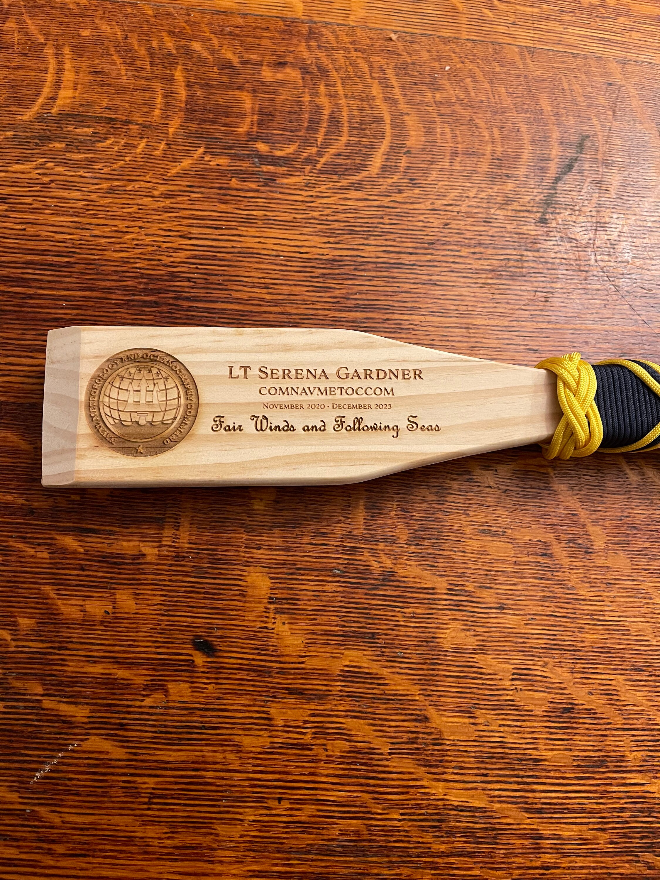 Custom Engraved Paddle: Military Retirement Gift, Veteran Owned - Etsy
