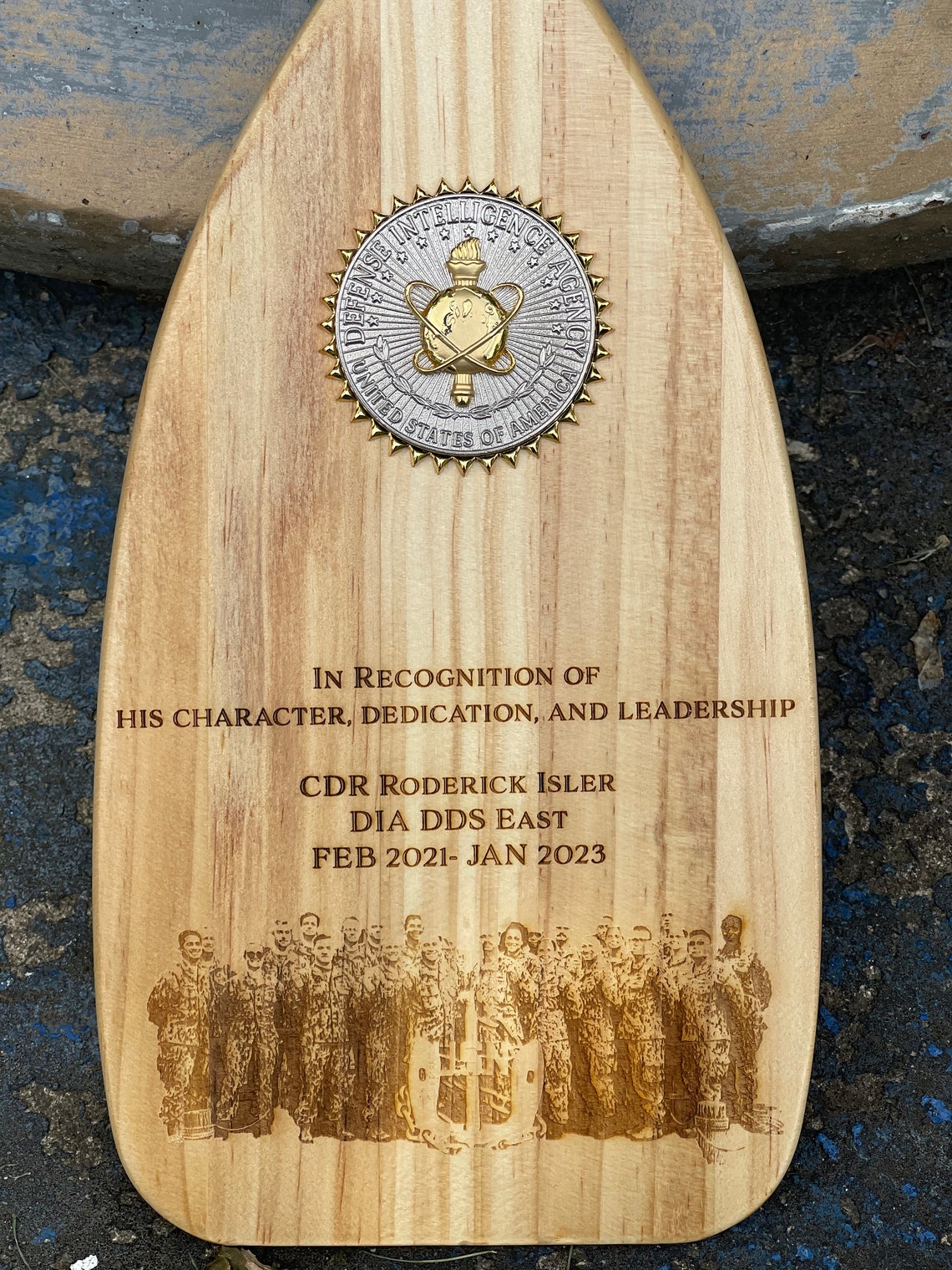 Going Away Gift Paddle Gift Retirement Gift Change of Command Navy ...