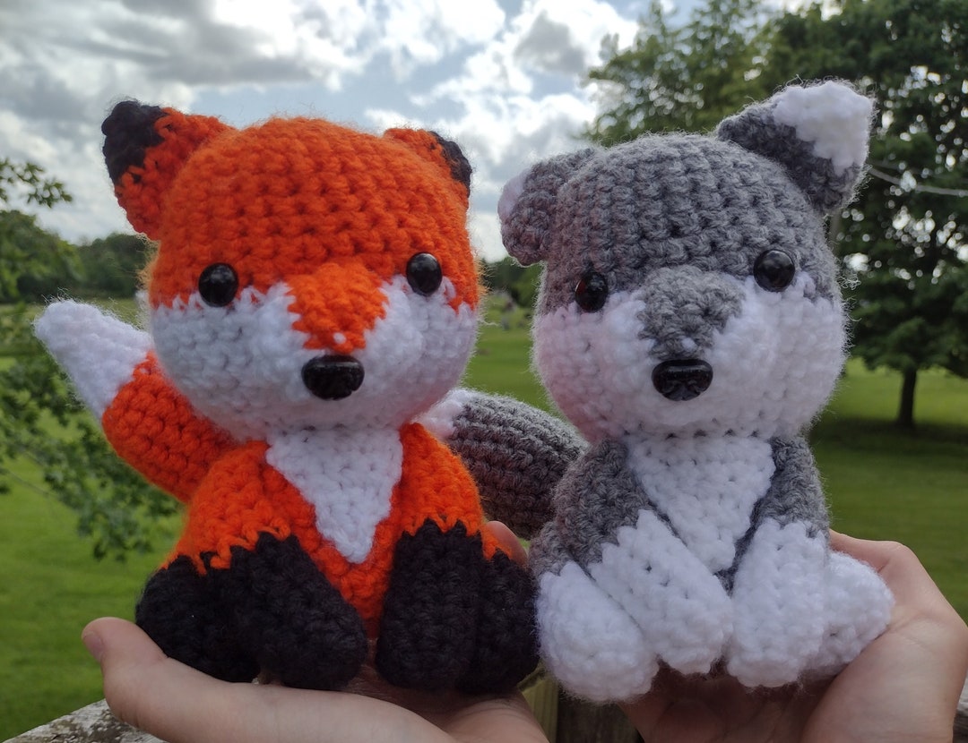 CROCHET PATTERN: Mini Fox/wolf beginner/intermediate - Etsy