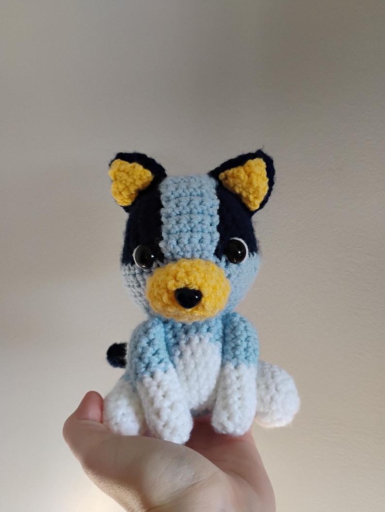 Crochet Heeler Plushie: Handmade Cattle Dog Stuffed Animal - Etsy