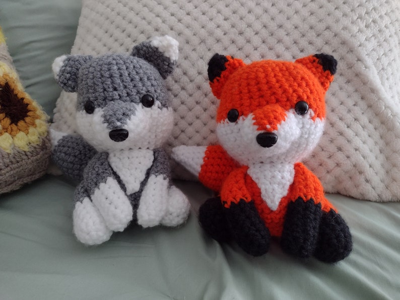 CROCHET PATTERN: Mini Fox/wolf beginner/intermediate - Etsy