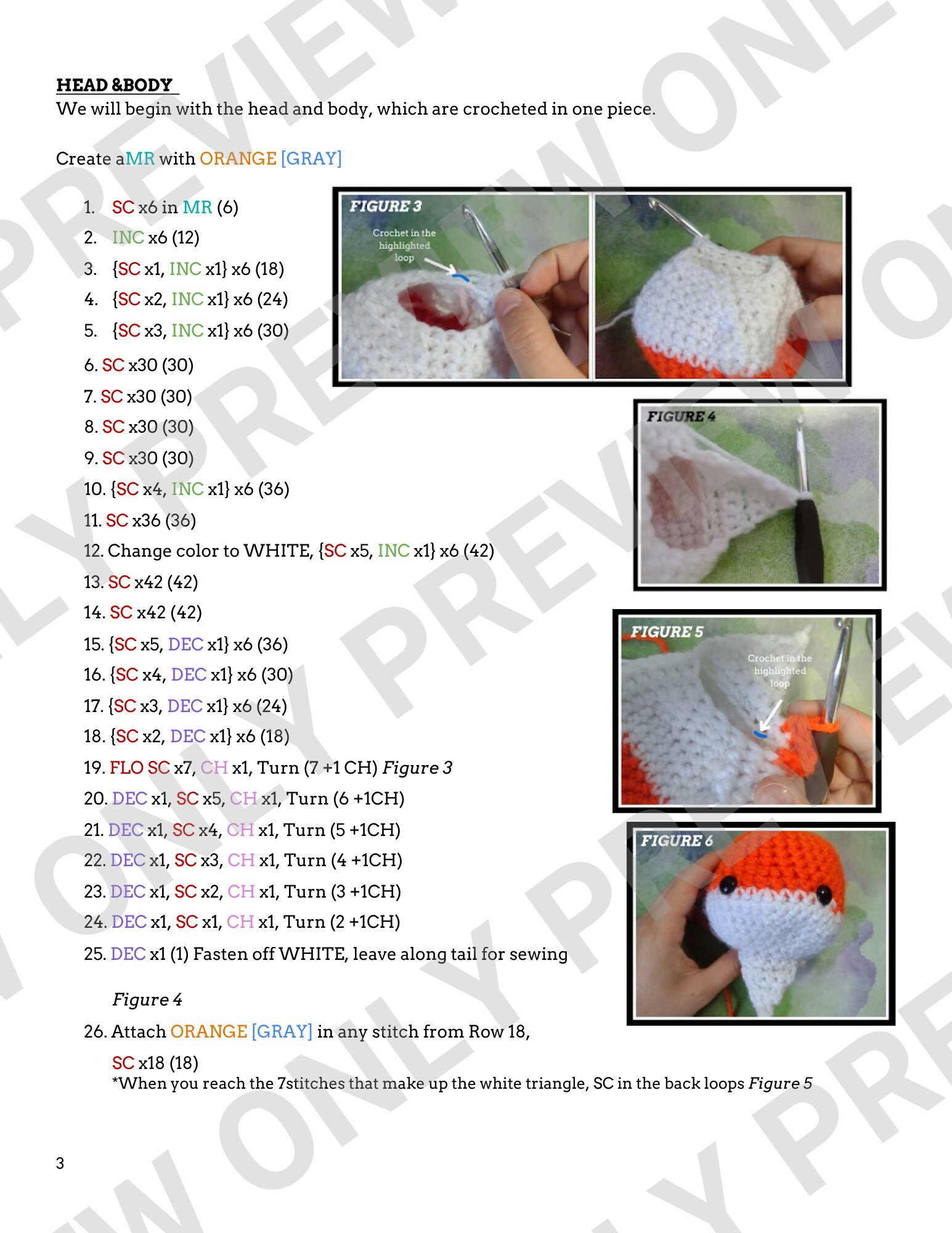 CROCHET PATTERN: Mini Fox/wolf beginner/intermediate - Etsy