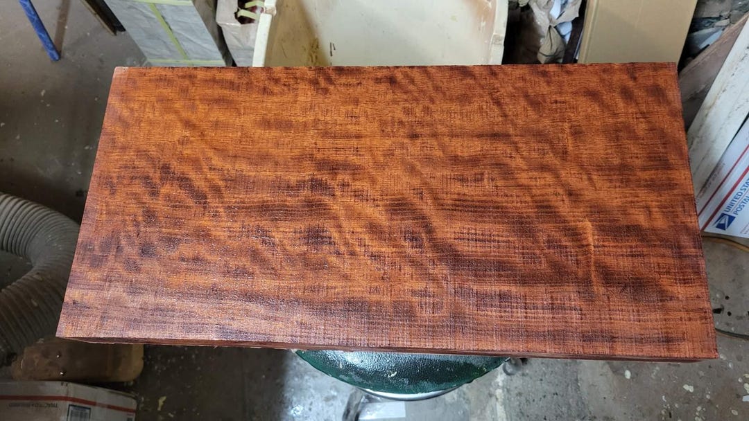 Musical Instrument Slab Tiger Curl African Rosewood Quartersawn/kiln ...