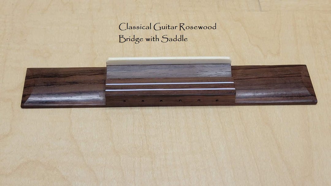 Classical Guitar Bridge - Rosewood - Etsy