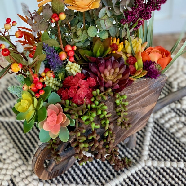 Wheelbarrow Planter - Etsy