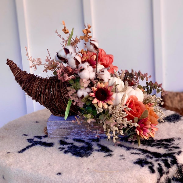 Cornucopia Centerpiece - Etsy