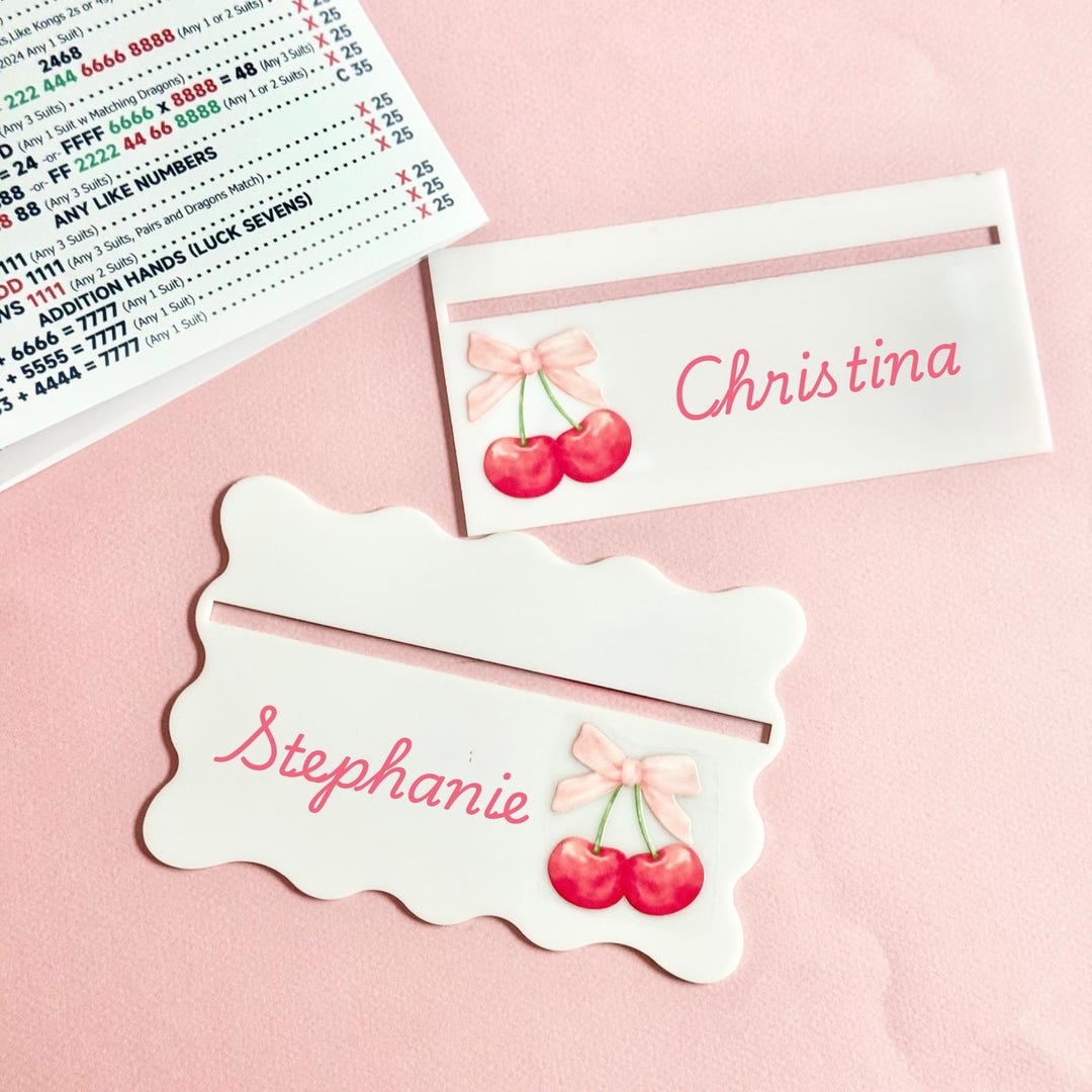 Personalized Mahjong Accessories Cherry Mahjong Line Finder Custom ...