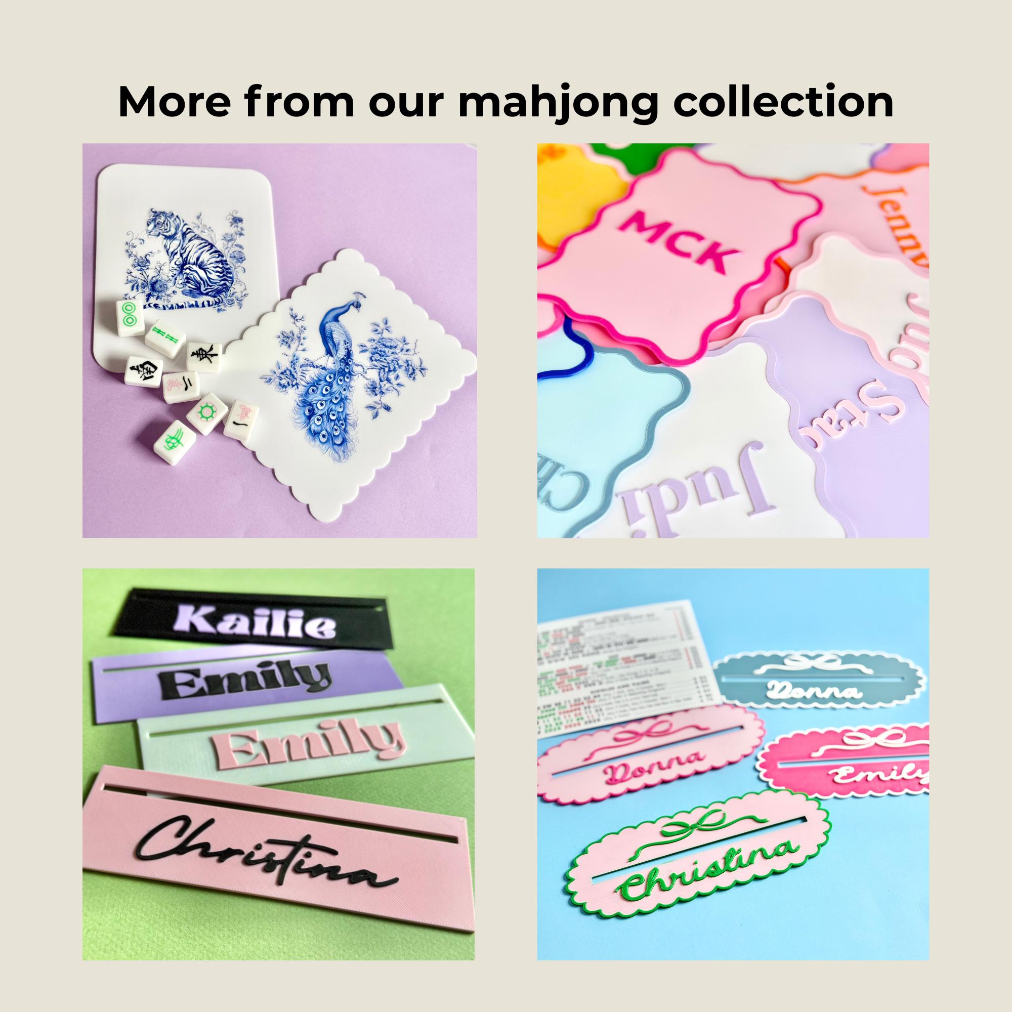 Mahjong Line Marker Mid Size Personalized Mahjong Gift for Girls ...