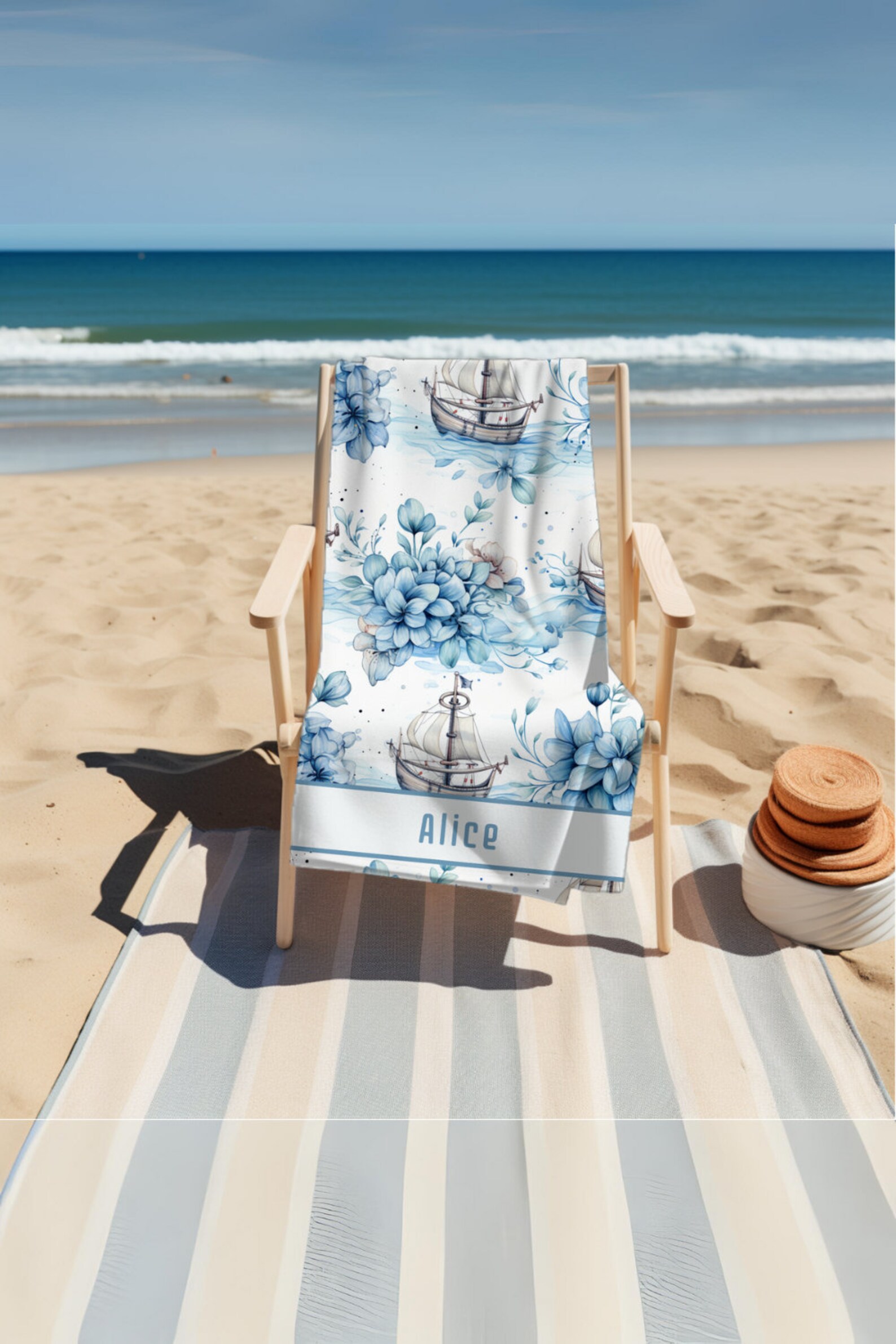 Bachelor Party Beach Essentials With Personalized Nautical Beach Towels ...