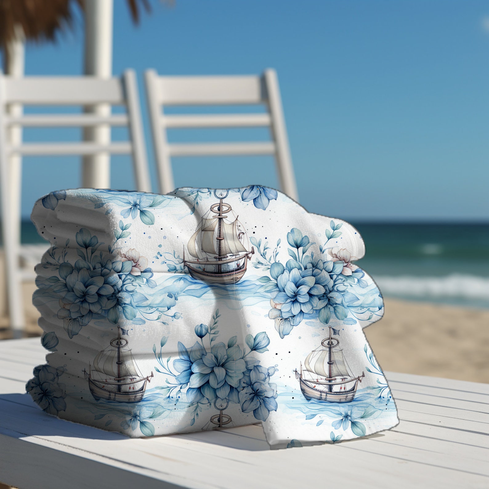 Bachelor Party Beach Essentials With Personalized Nautical Beach Towels ...