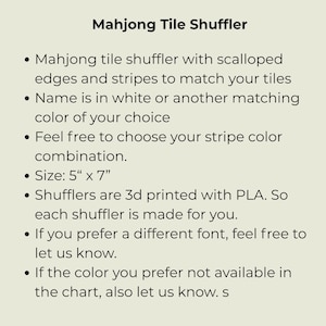 Mahjong Tile Mixer Personalized Mahjong Accessory Mahj Gift Tile ...