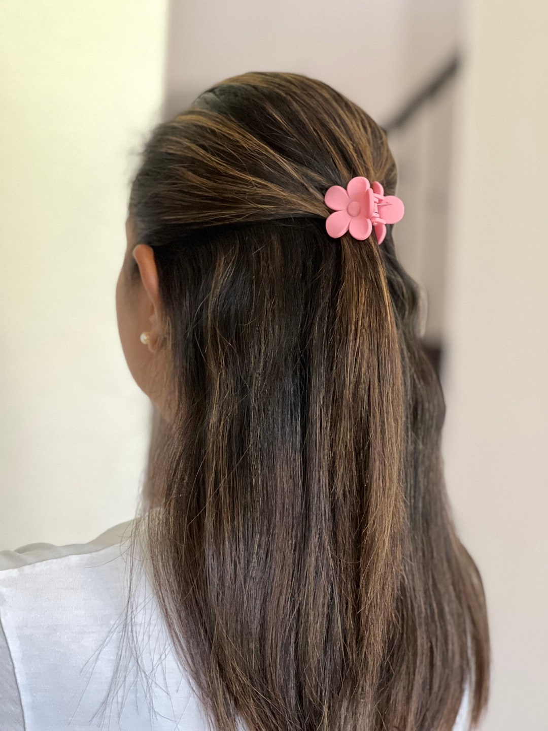 Small Flower Claw Clip 6 Pack Daisy Clip Colorful Flower Hair Claw ...