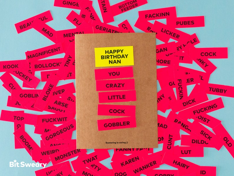3 X Rude Greetings Cards Build Your Own Funny Rude Cards Happy ...