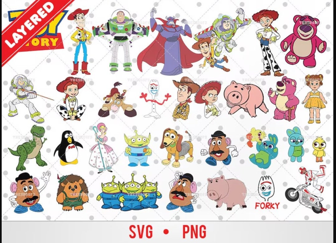 Toy Story Clipart Set Toy Story Svg Cut Files for Cricut / - Etsy