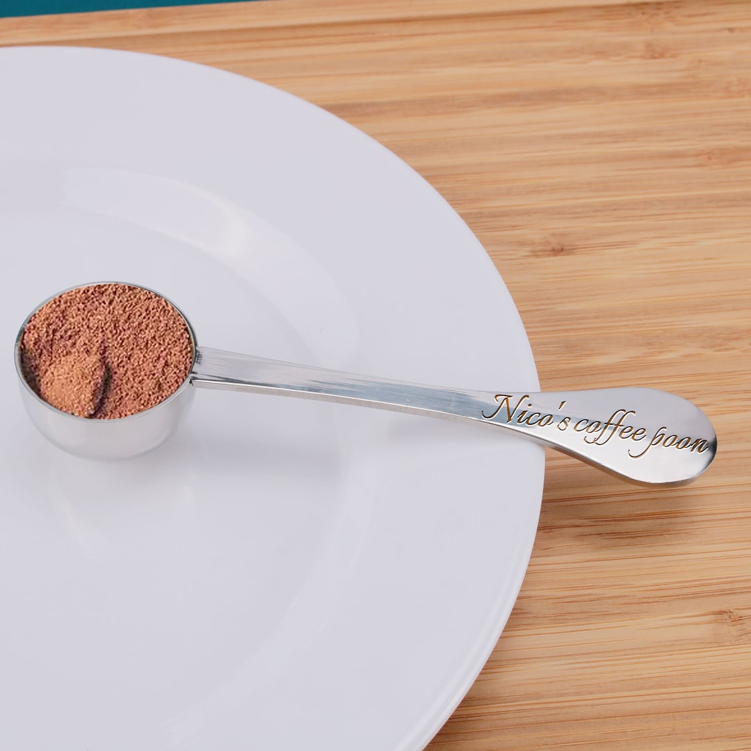 Personalized Coffee Spoon,engraved Coffee Measuring Spoon,anniversary ...