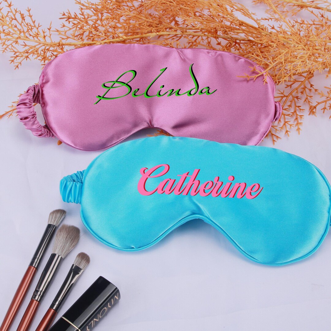 Personalized Eye Mask, Shadow Monogram,bridesmaid Gift, Bridal Party ...