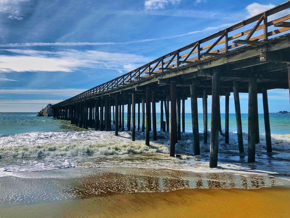 Seacliff State Beach Pier Canvas Print SS Palo Alto Landmark | Etsy