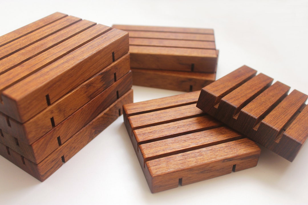 Wooden Soap Tray: Teak, Assorted Sizes, Ready to Ship - Etsy