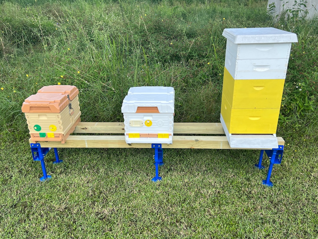 Easy Bees Modular Beehive Stand System | Adjustable Height Beehive ...