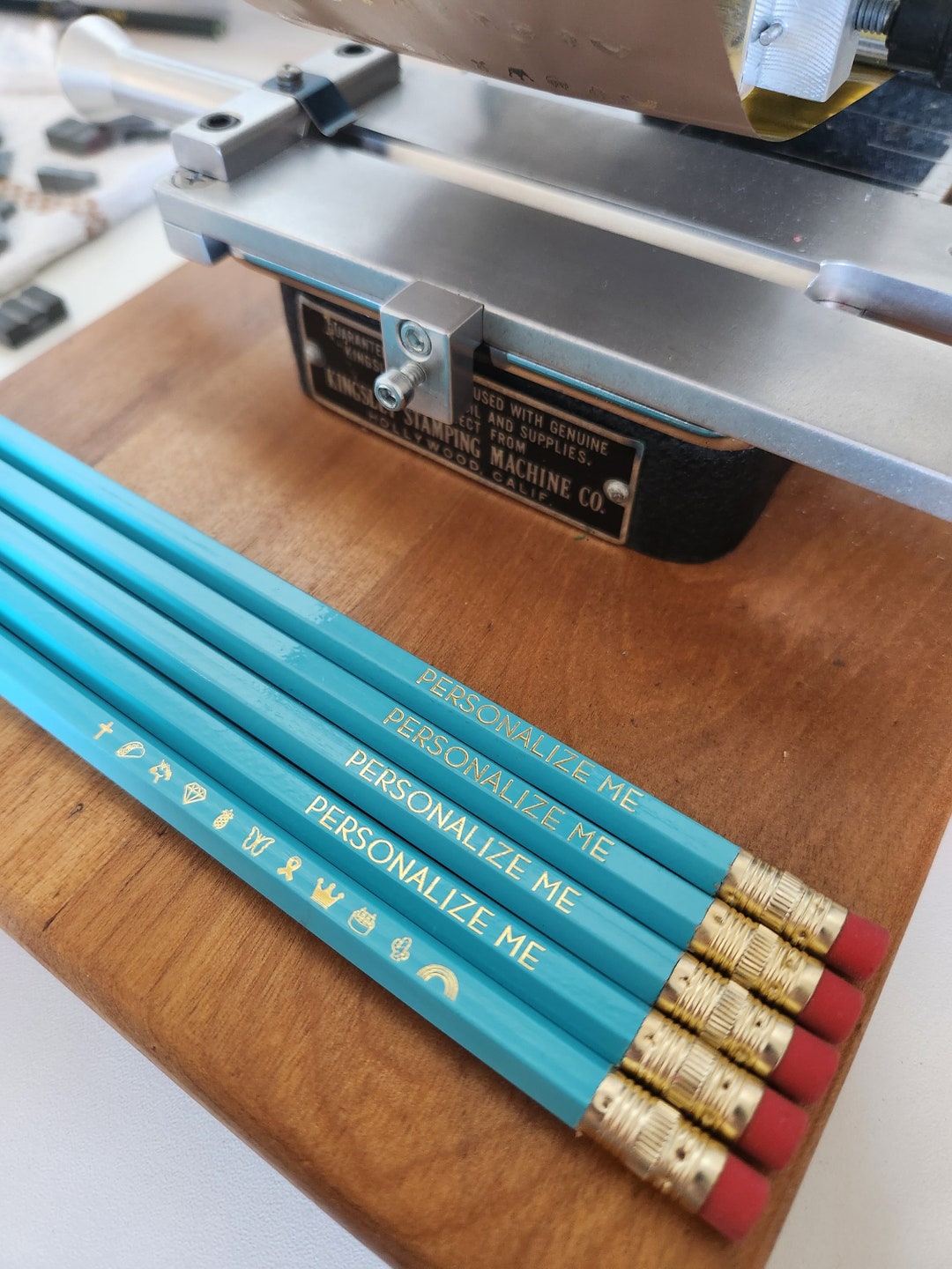 Turquoise | Personalized Pencils (set of 5) Teacher Gift Stocking ...