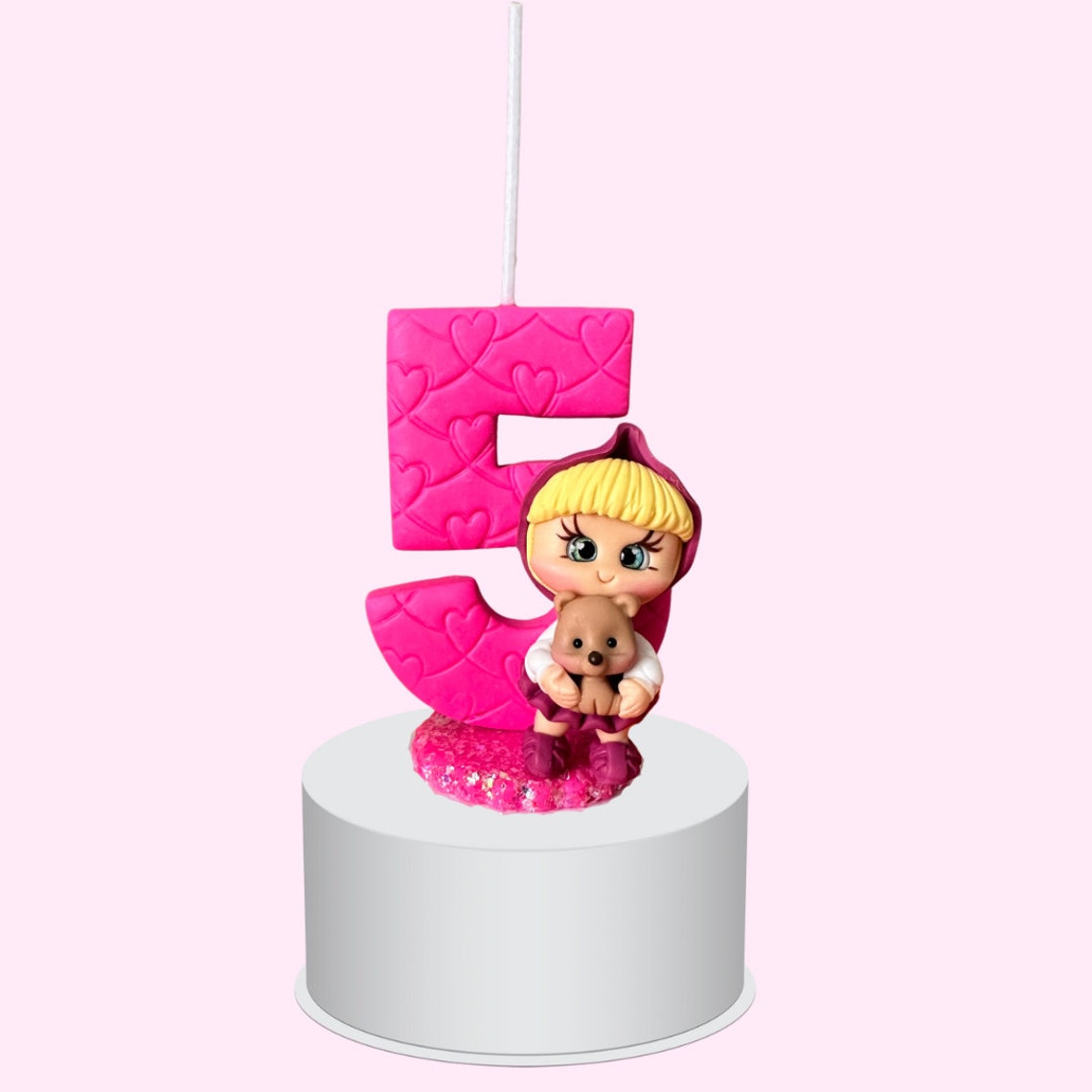 Custom Personalized Masha and the Bear Inspired Birthday Candle Masha ...