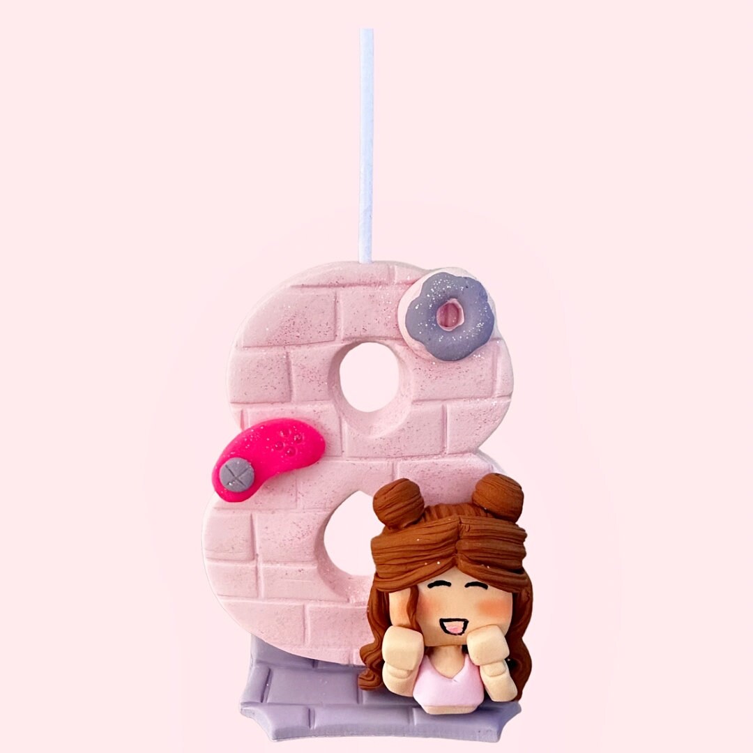 Custom Personalized Roblox Birthday Candle Roblox Party - Etsy