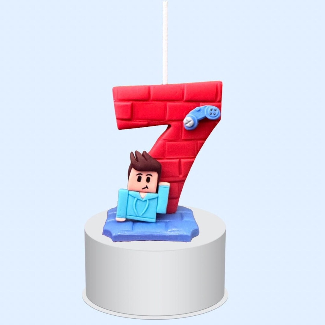 Custom Personalized Roblox Birthday Candle Roblox Party - Etsy