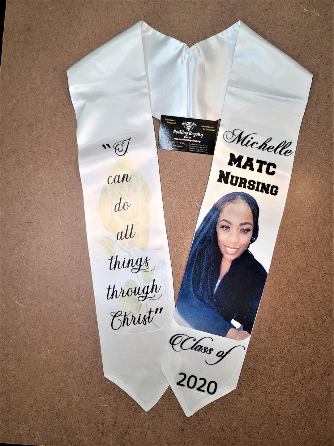 Create Your Own Stole Graduation Celebration Memorial Custom Design ...