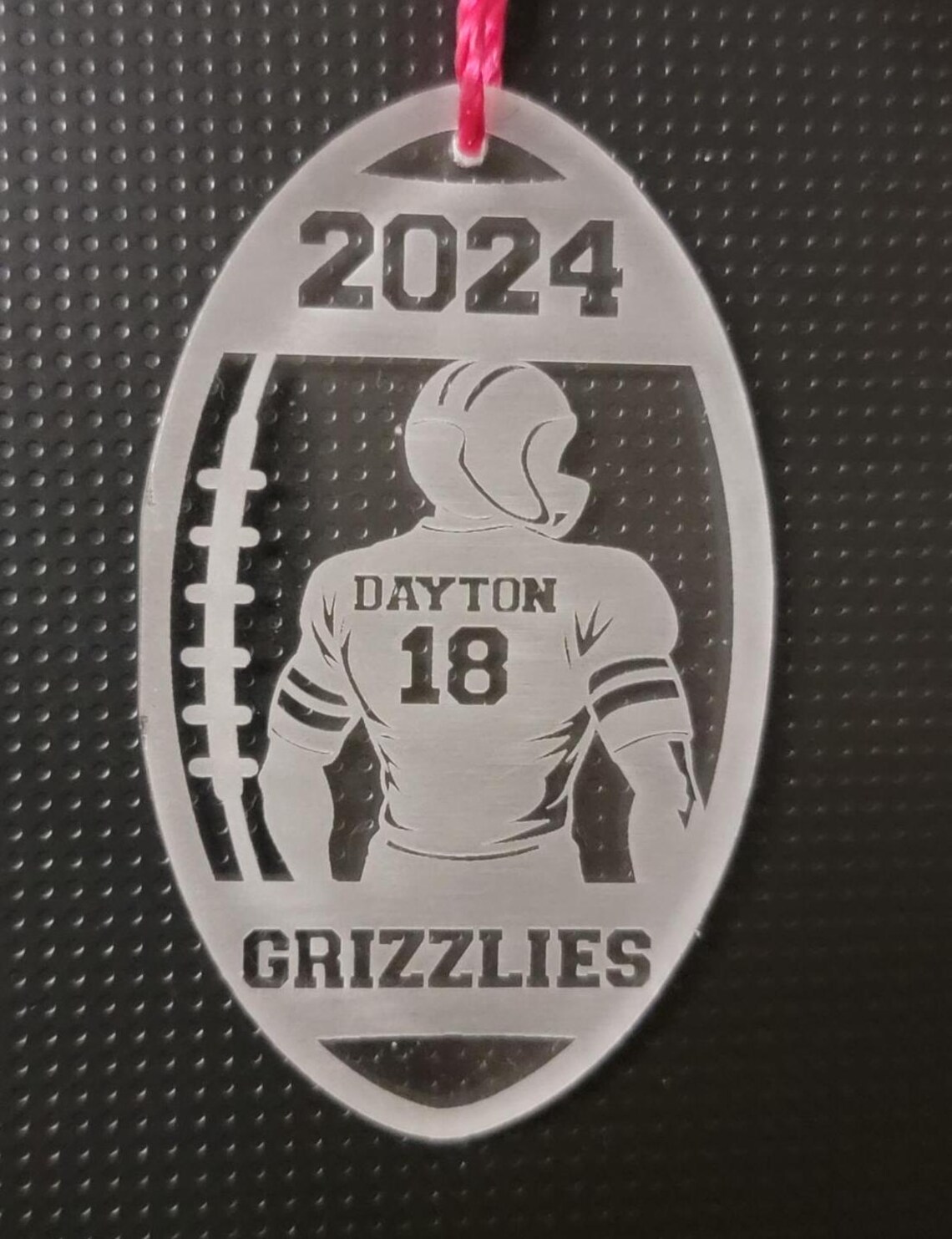 Custom - Football Player Sign and Gear Bag Tag/ Ornament / Decor / Wall ...