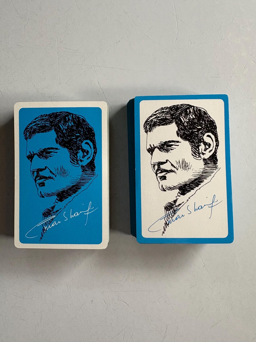 Vintage Omar Sharif Cards - 2 Sets of Playing Cards Good Shape - Etsy