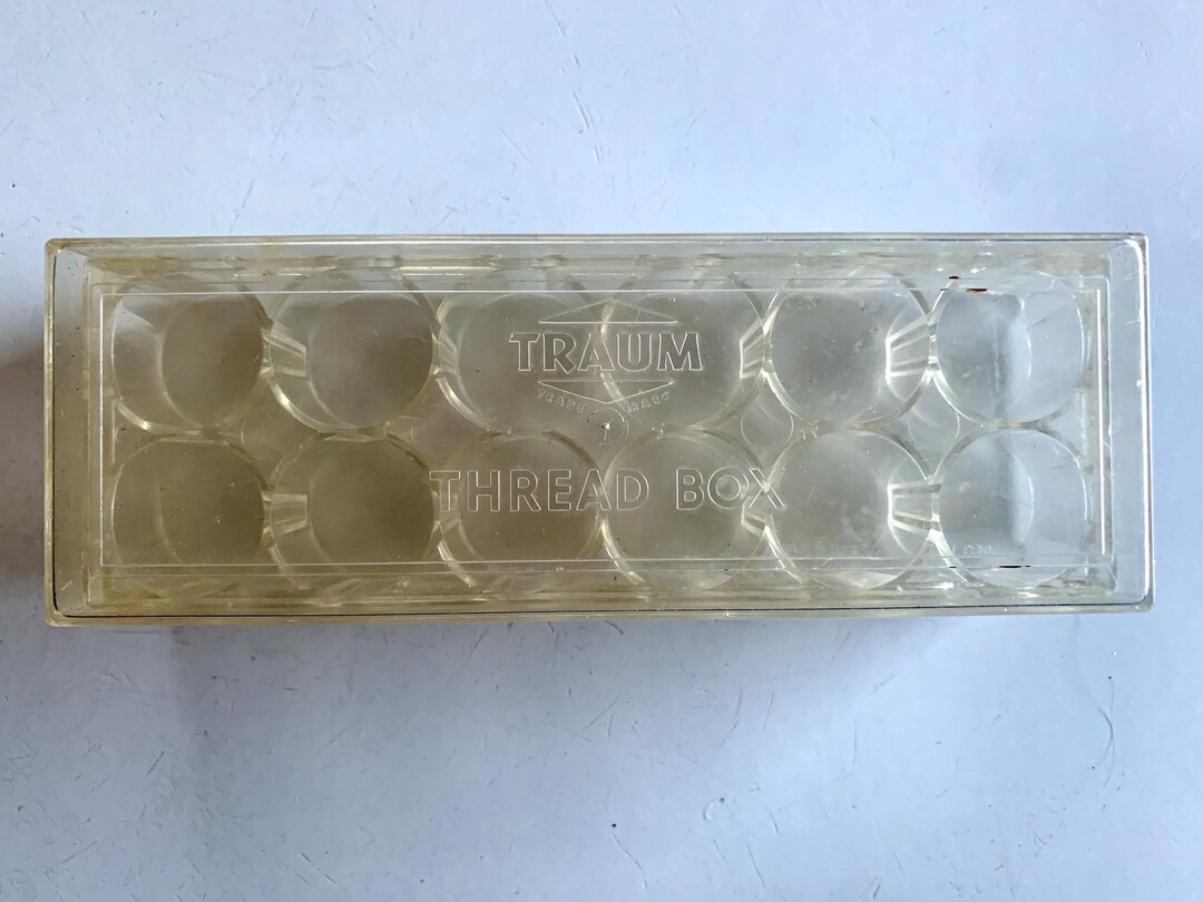 Vintage Traum Thread Container Plastic/lucite/acrylic - Etsy