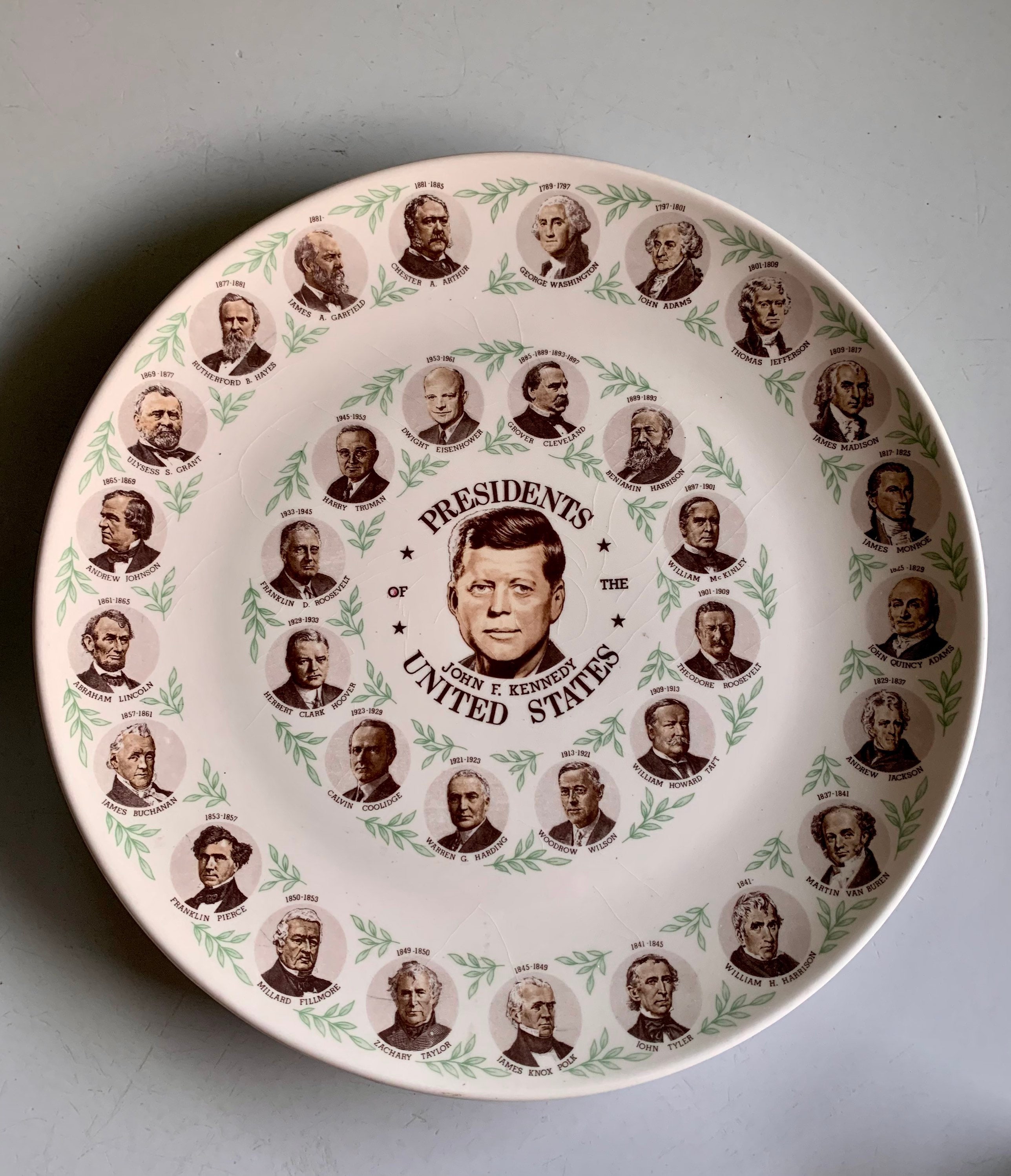 Vintage John F Kennedy President Collector's Plate - Etsy