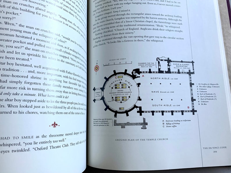 The Davinci Code by Dan Brown Illustrated Edition First Edition - Etsy