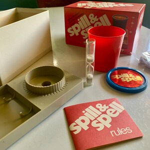 Vintage Parker Brothers Spill & Spell Game 1972 - Etsy